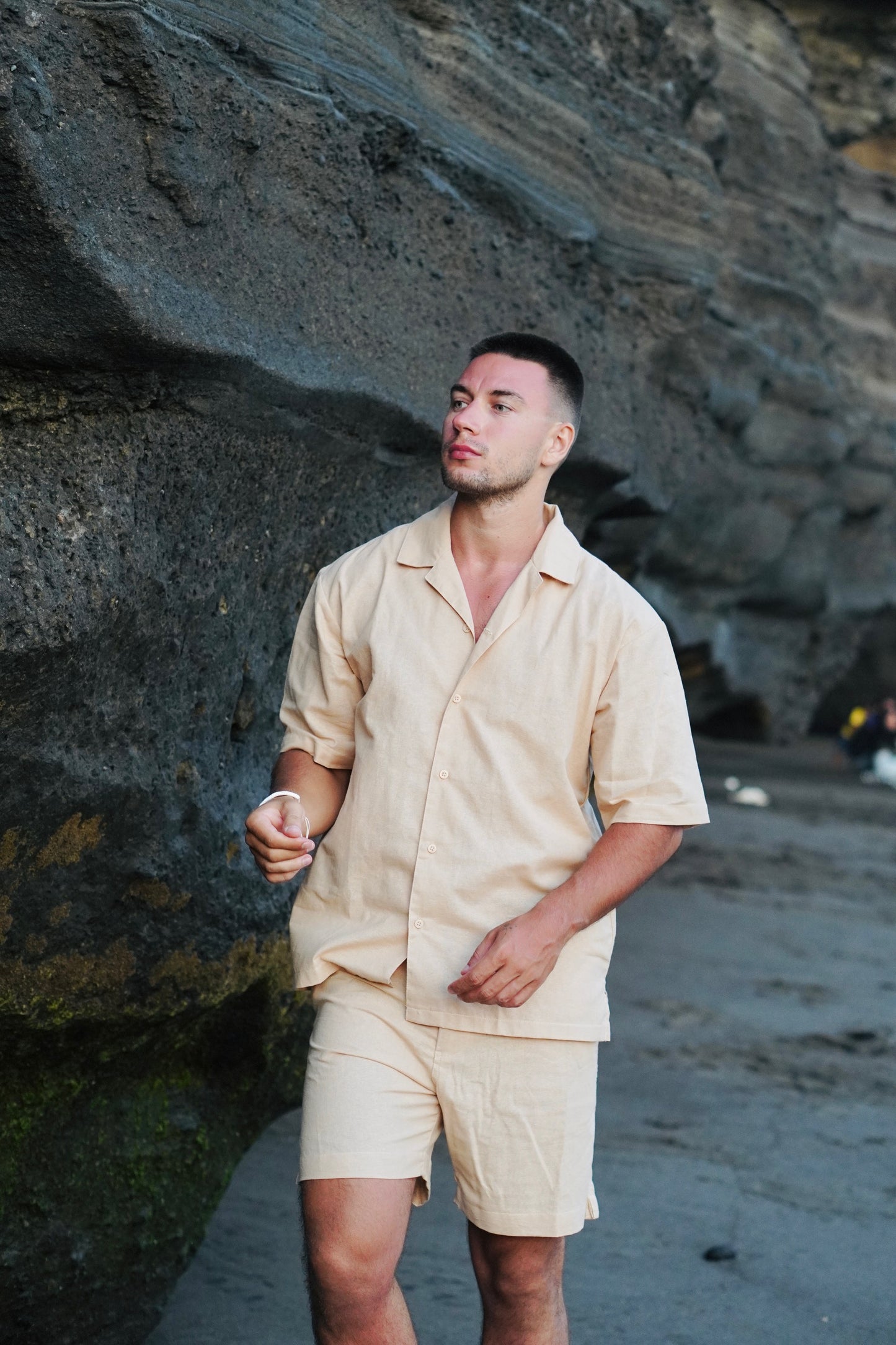 Marco Linen Rami Short - Cream – Beachwell