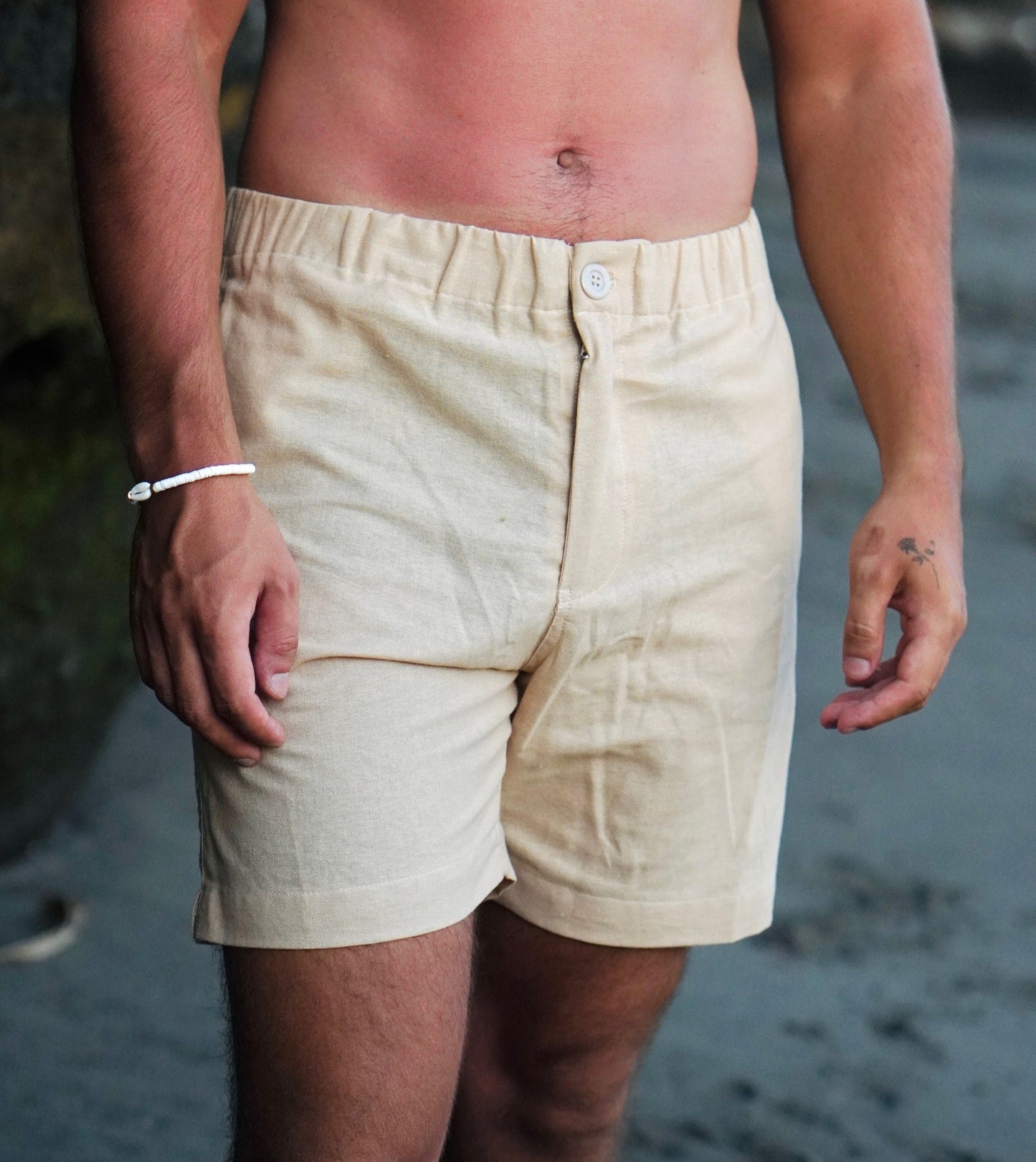 Marco Linen Rami Short - Cream – Beachwell