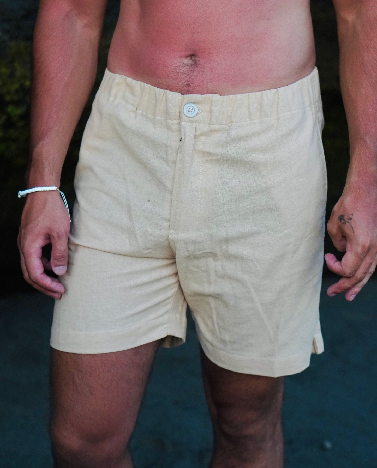 Marco Linen Rami Short - Cream – Beachwell